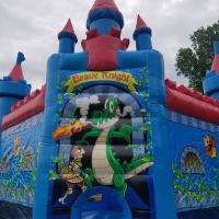 China Customize Accepted Brave Knight Blue Bounce House Inflatable Castle for Home Backyard for sale