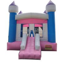China Customizable Toddler Pink Theme Inflatable Bouncing Castle with Blower and Package Bag for sale