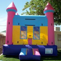 China Customizable Toddler Pink Theme Inflatable Bouncing Castle with Blower and Package Bag for sale