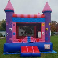 China Customizable Toddler Pink Theme Inflatable Bouncing Castle with Blower and Package Bag for sale