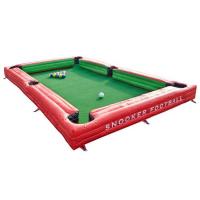 China Customized PVC Tarpaulin Inflatable Soccer Billiard Pool Table for Interactive Games for sale