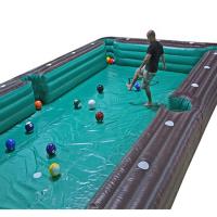 China Customized PVC Tarpaulin Inflatable Soccer Billiard Pool Table for Interactive Games for sale