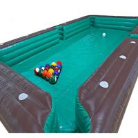 China Customized PVC Tarpaulin Inflatable Soccer Billiard Pool Table for Interactive Games for sale
