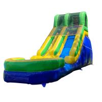 China Commercial Dry and Wet 25ft Inflatable Water Slide with Pool Kids' Summer Water Game for sale
