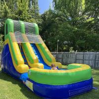 China Commercial Dry and Wet 25ft Inflatable Water Slide with Pool Kids' Summer Water Game for sale