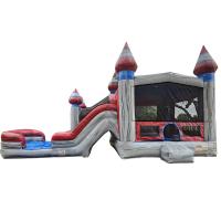 China Unisex Kids Play Inflatable Bouncer House with Slide Pool and Commercial PVC Material for sale