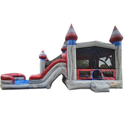 China Unisex Kids Play Inflatable Bouncer House with Slide Pool and Commercial PVC Material for sale