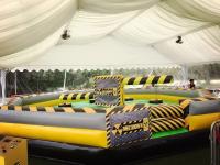 China Features PORTABLE Meltdown Inflatable Challenge Sports Game for Adults PVC Jumping Fun for sale