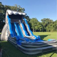 China Indoor Outdoor Entertainment Dual Slip n Slide Inflatable Pool Slide for Water Park for sale