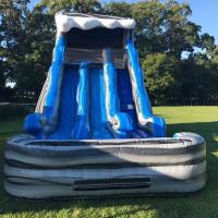 China Indoor Outdoor Entertainment Dual Slip n Slide Inflatable Pool Slide for Water Park for sale