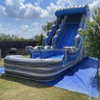 China Indoor Outdoor Entertainment Dual Slip n Slide Inflatable Pool Slide for Water Park for sale