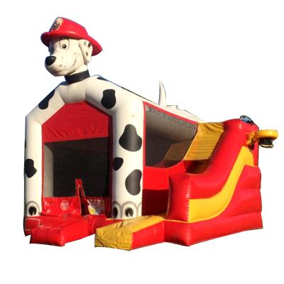 China Dalmatian Dog Bounce House Inflatable Castle Bouncer House with Slide and Accessories for sale
