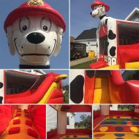 China Dalmatian Dog Bounce House Inflatable Castle Bouncer House with Slide and Accessories for sale