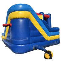 China Children's Trampoline Inflatable Bounce House with Slide Obstacle and Splash Pool for sale