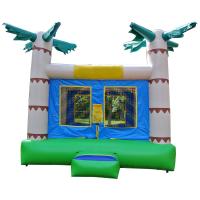 China 14 Years up Customized Color Tropical Palm Tree Bouncy Kids Bouncing Castle for Rent for sale