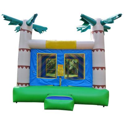 China 14 Years up Customized Color Tropical Palm Tree Bouncy Kids Bouncing Castle for Rent for sale