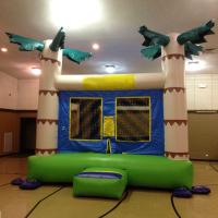 China 14 Years up Customized Color Tropical Palm Tree Bouncy Kids Bouncing Castle for Rent for sale