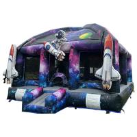 China Blower Pretty Good Kids Party Astronaut Castle Spaceship Inflatable Bounce House for sale
