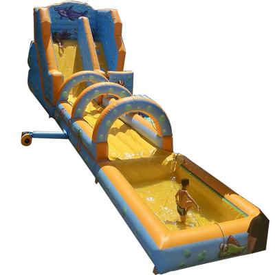 China Experience the Thrill with Underwater World Theme Inflatable Water Park and Slide for sale