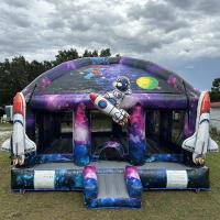 China Blower Pretty Good Kids Party Astronaut Castle Spaceship Inflatable Bounce House for sale