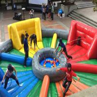China Unleash the Fun with Human Bungees Running and Hungry Hippo Chow Down Inflatable Game for sale