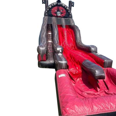 China Double Slip n Slide and Pool Outdoor Inflatable Bounce House for Occasions for sale