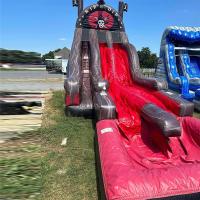 China Double Slip n Slide and Pool Outdoor Inflatable Bounce House for Occasions for sale