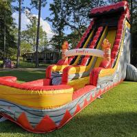 China CE/EN71/EN14960 Certified Water Bounce House Slide with Pool and Backyard Playground for sale