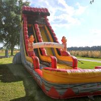 China CE/EN71/EN14960 Certified Water Bounce House Slide with Pool and Backyard Playground for sale