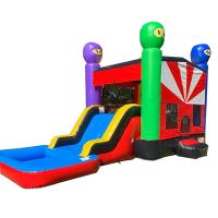 China Kids' Customized Color Castle Themed Inflatable Bouncing Castle with Slide Combo for sale