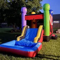 China Kids' Customized Color Castle Themed Inflatable Bouncing Castle with Slide Combo for sale