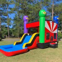 China Kids' Customized Color Castle Themed Inflatable Bouncing Castle with Slide Combo for sale