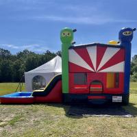 China Kids' Customized Color Castle Themed Inflatable Bouncing Castle with Slide Combo for sale