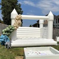 China Kids Pink Trampoline and Princess Inflatable Castle Bouncer House with White Mesh for sale