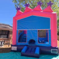 China Big Portable 0.55mm PVC Vinyl Tarpaulin Outdoor or Indoor Inflatable Combo Jumping Castle for sale