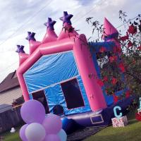 China Big Portable 0.55mm PVC Vinyl Tarpaulin Outdoor or Indoor Inflatable Combo Jumping Castle for sale