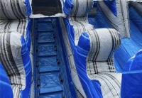 China Customized Size Inflatable Water Slide with Big Shark Slip n Slide and Swimming Pool for sale
