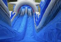 China Customized Size Inflatable Water Slide with Big Shark Slip n Slide and Swimming Pool for sale