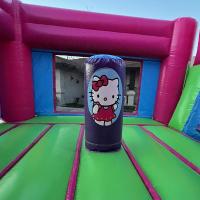 China PVC Cartoon Pink Inflatable Bouncer House Slide with CE/EN71/EN14960 Certificate for sale