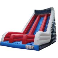 China Outdoor Entertainment Must-Have Red Spiderman Inflatable Dry Slide with 2 Ladders for sale