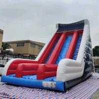 China Outdoor Entertainment Must-Have Red Spiderman Inflatable Dry Slide with 2 Ladders for sale