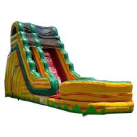 China Adult Size Commercial PVC Jungle Symphony Water Slide Inflatable with Swimming Pool for sale