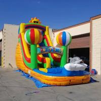 China Shipping by Sea Air or Express Enjoy Outdoor Fun with 2024 26ft Commercial PVC Inflatable Rainbow Slide for sale