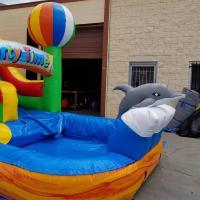 China Shipping by Sea Air or Express Enjoy Outdoor Fun with 2024 26ft Commercial PVC Inflatable Rainbow Slide for sale
