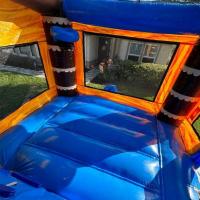 China Kids Playground Inflatable Bounce House with Slide Pool and  Palm Tree for sale