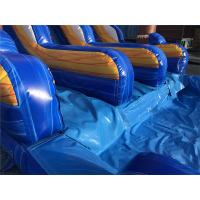China Customized Size Commercial PVC Water Slide Inflatable with Pool and Removable Ladder for sale
