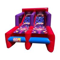 China Age Range 14 Years up Interactive Inflatable Dual Roller Ball Lane Game for 2 Players for sale