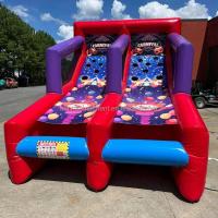 China Age Range 14 Years up Interactive Inflatable Dual Roller Ball Lane Game for 2 Players for sale
