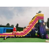 China Commercial Astronaut Theme Inflatable Pool with Huge Water Slide and Rocket Long Slide for sale