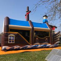China Customize Accepted Durable Pirate Ship Theme Inflatable Bounce House for Kids Party for sale
